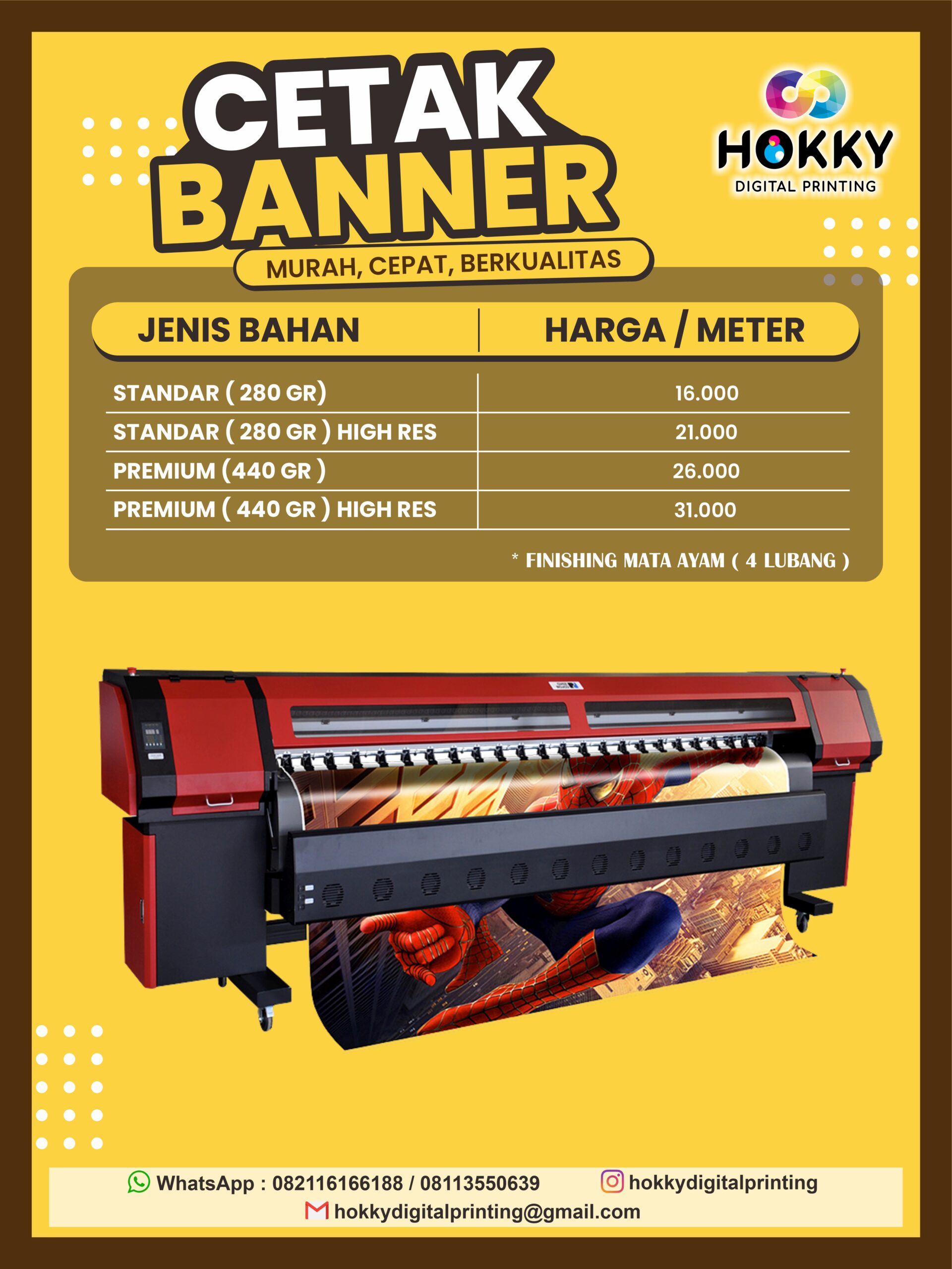 Cetak Banner Murah Malang dengan Kualitas Terbaik